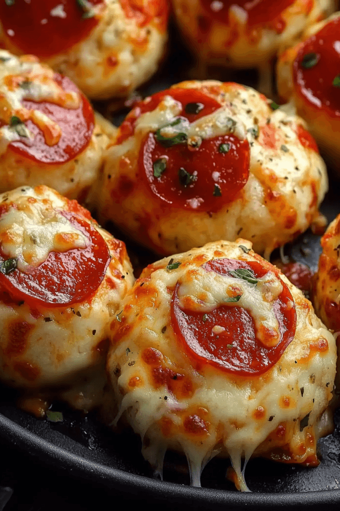 PEPPERONI PIZZA BOMBS - Lovely Recipes